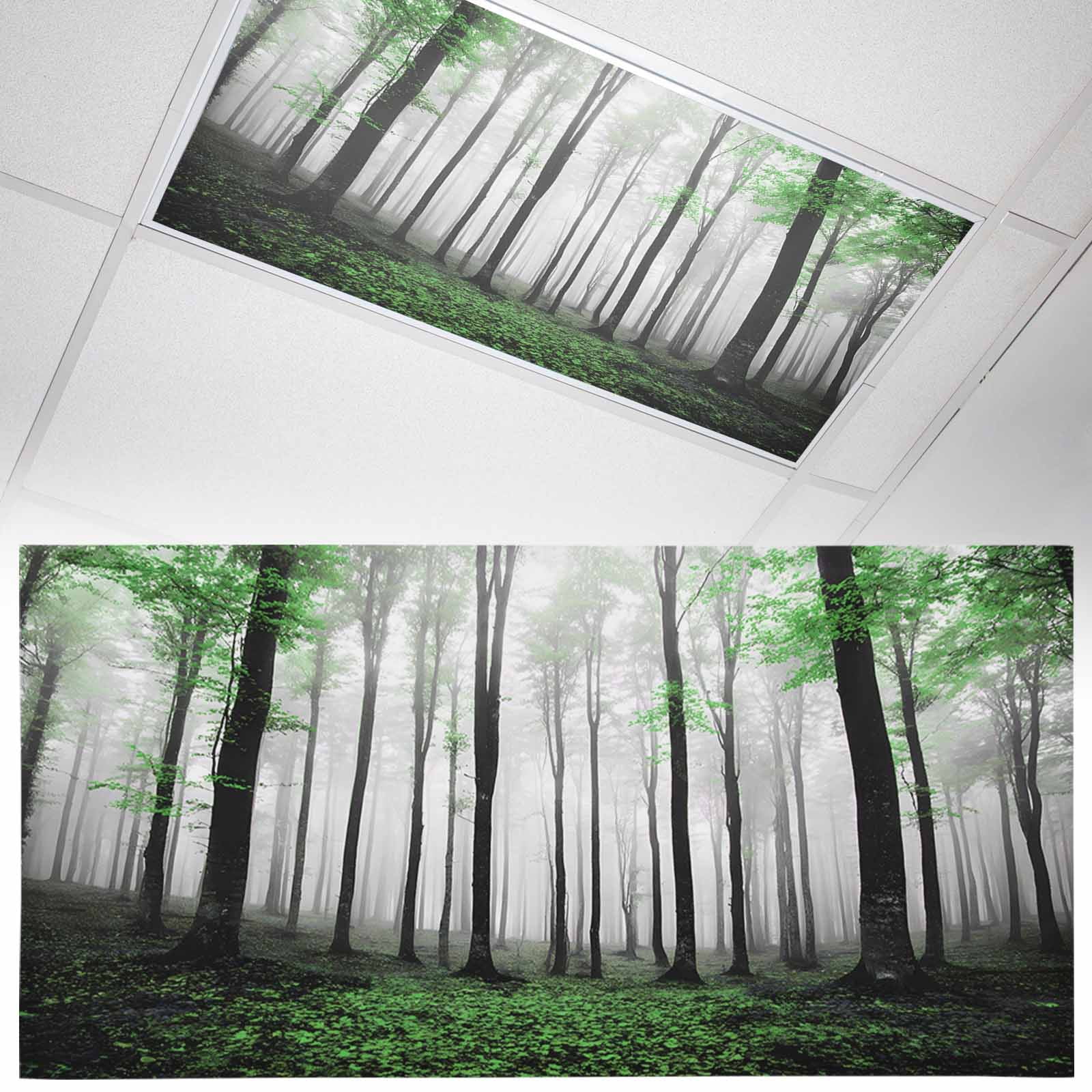 Fall Fluorescent Light Covers for Ceiling Lights Autumn Maple Forest ...