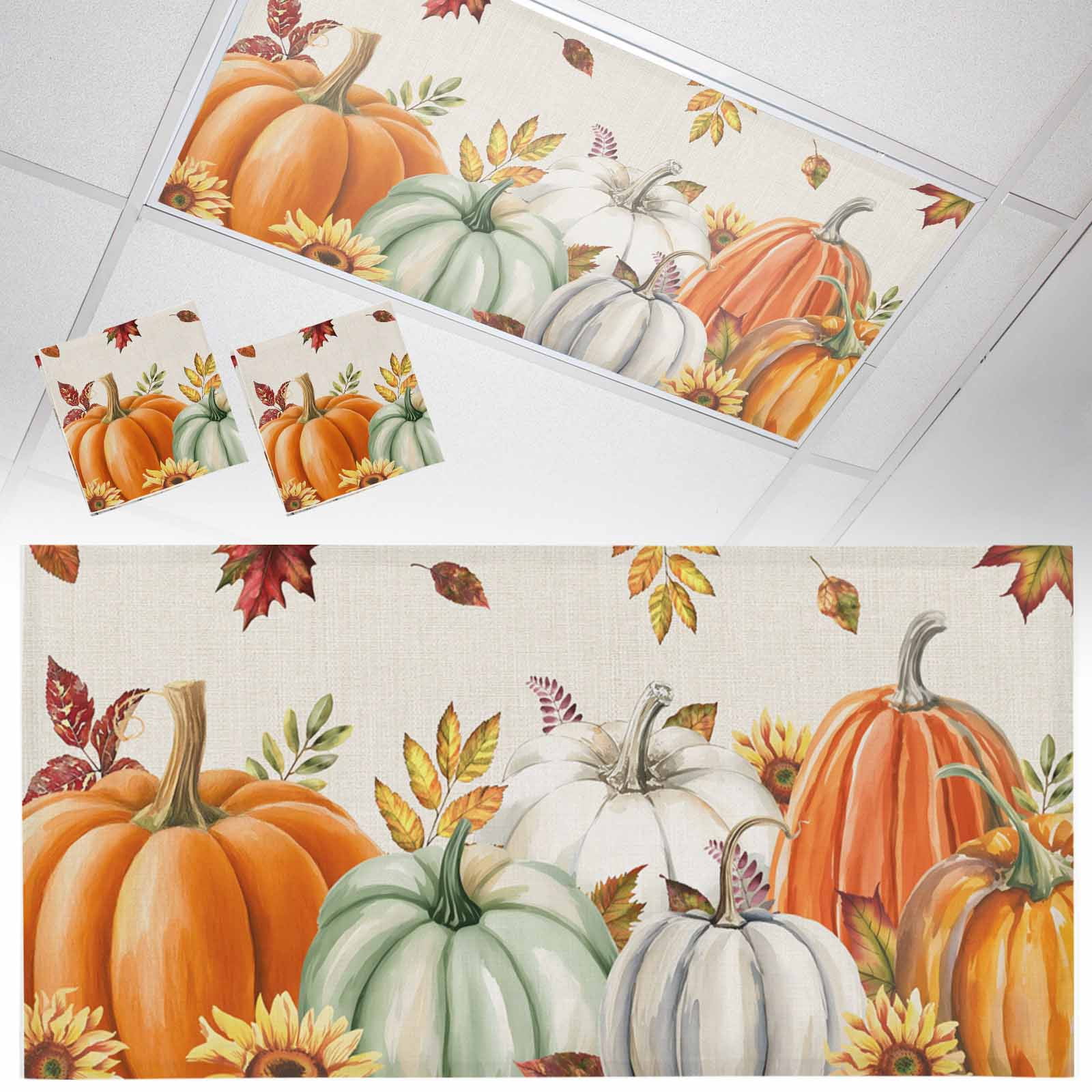 Fall Fluorescent Light Covers for Ceiling Lights Fallen Maple Leaf ...