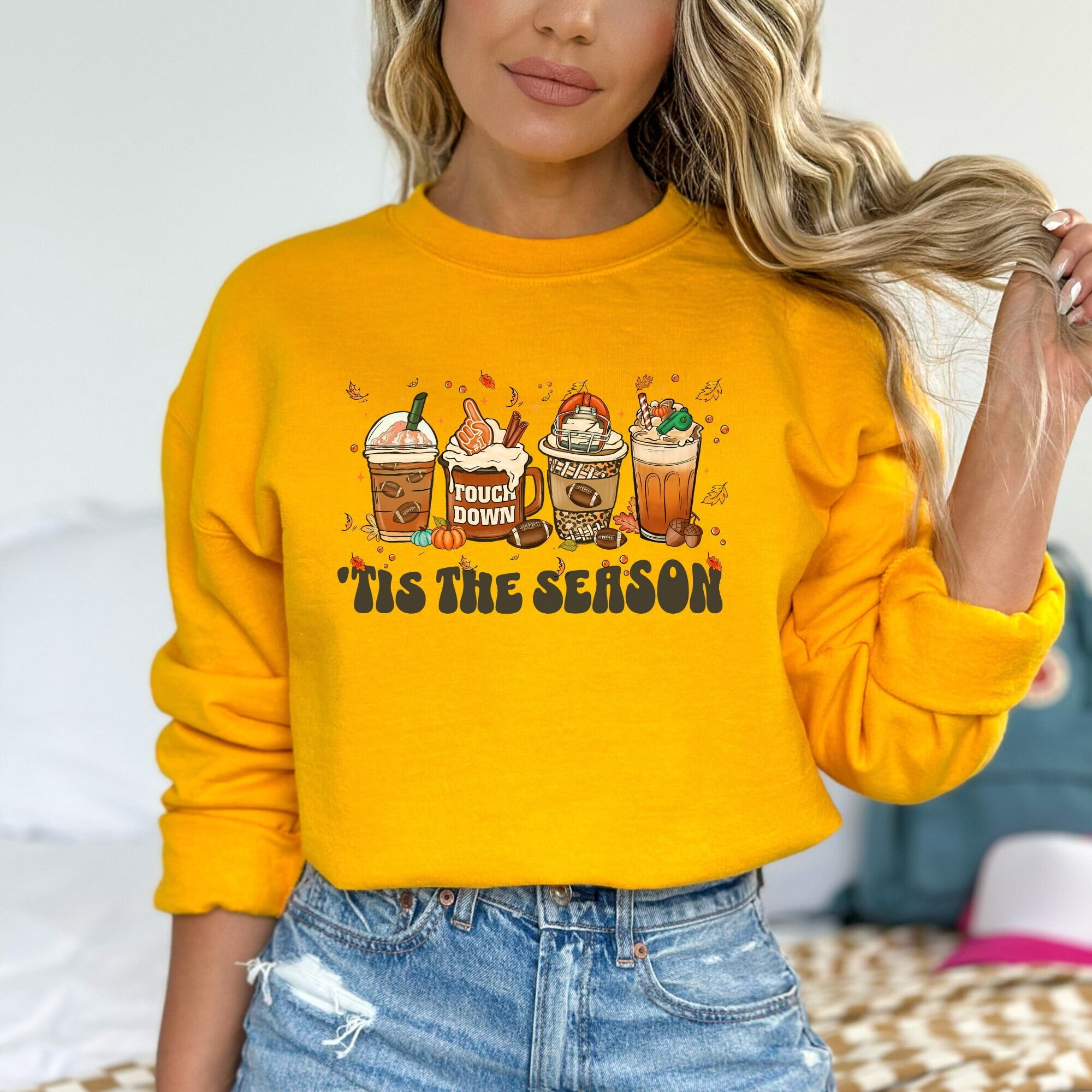 Fall Football T-Shirt, Tis The Season T-Shirt, Funny Football Season ...