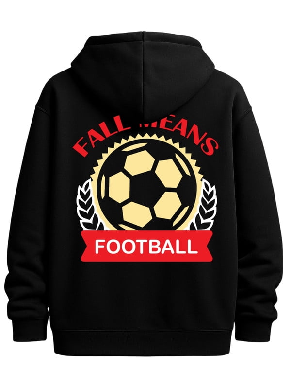 Fall Football graphic hoodies for men funny hoodies black Perfect for ...