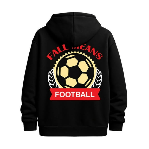 Fall Football graphic hoodies for men funny hoodies black Perfect for ...
