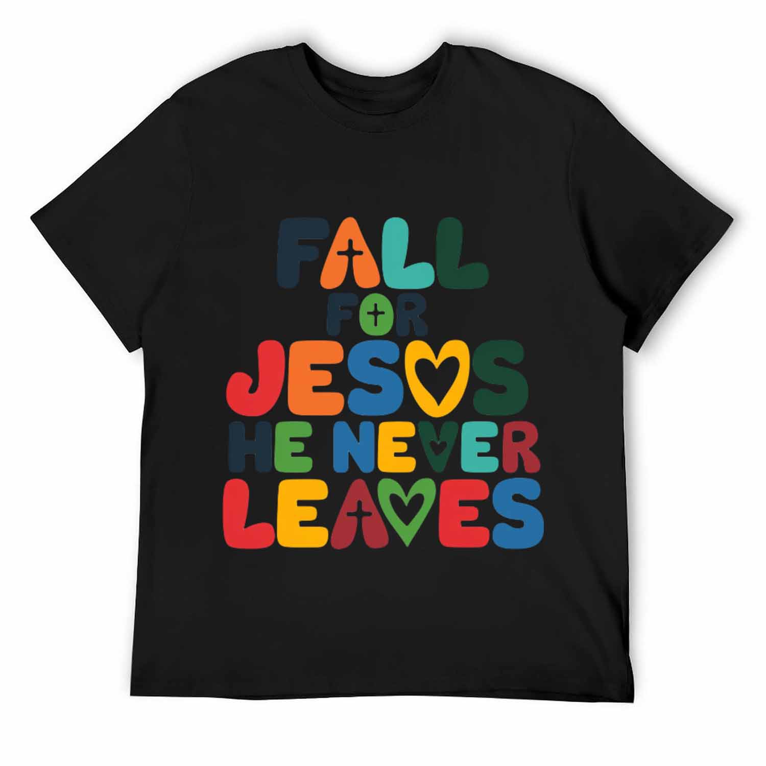 Fall For Jesus He Never Leaves Patriotic Lion American Patriot T-Shirt ...