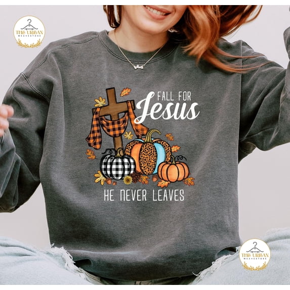 Fall For Jesus T-shirt Fall T-shirt Thanksgiving Sweater Pumpkin ...