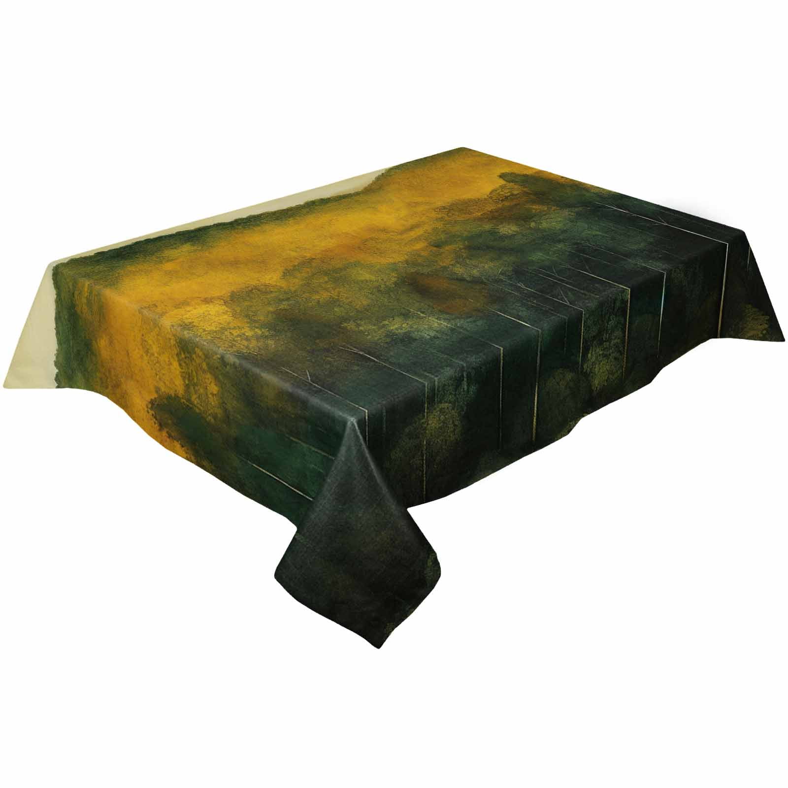 Fall Forest Rectangle Tablecloths 54x120,Green Mountain Sky Modern ...