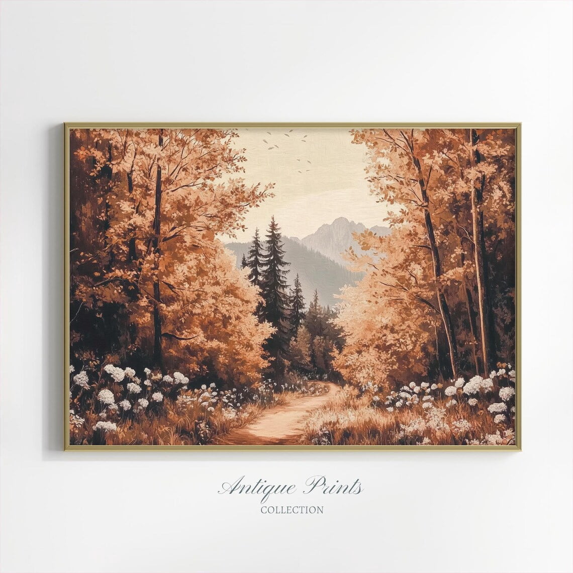 Fall Forest Wall Art, Autumn Landscape Print, Fall Country Wall Art ...