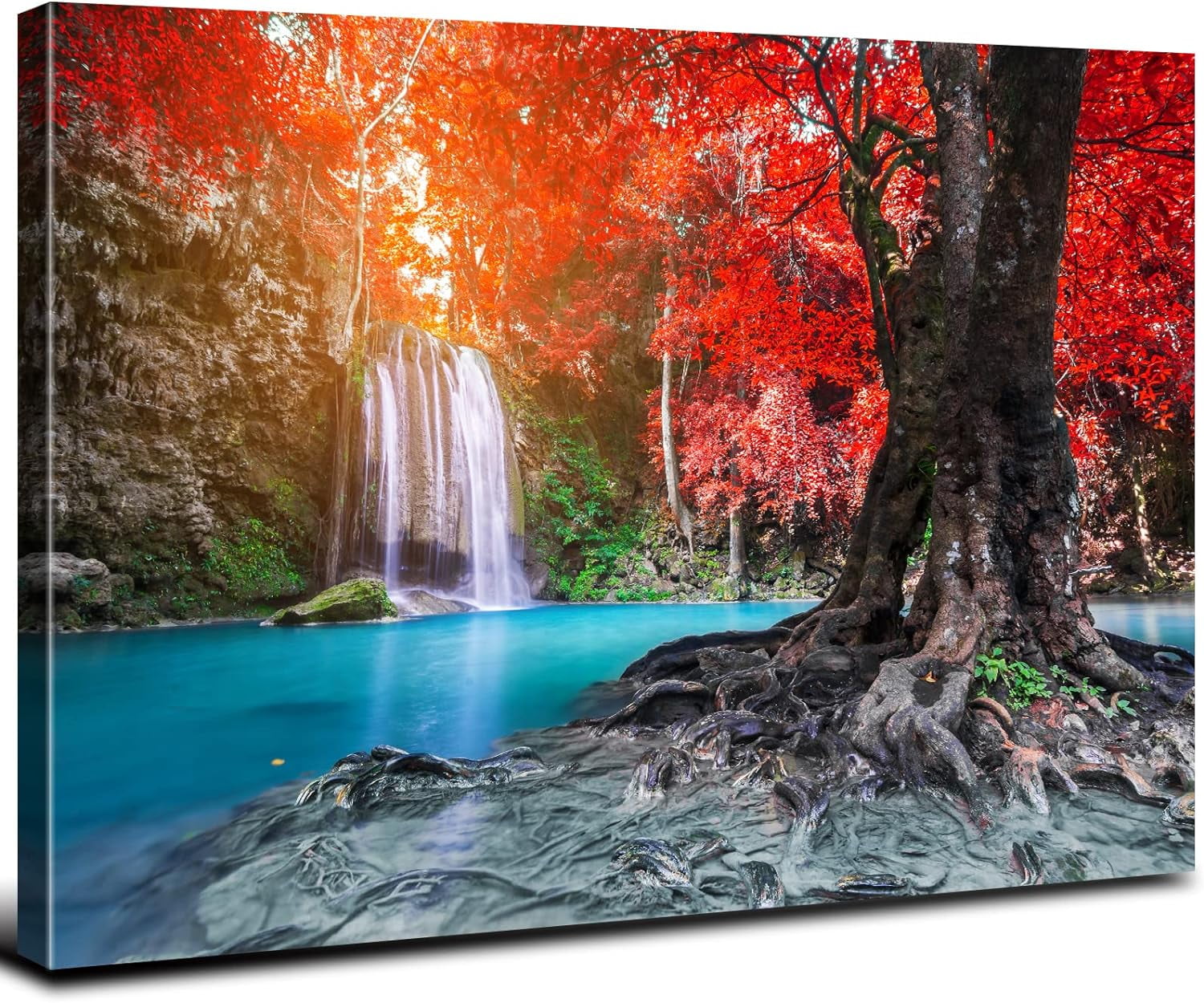 Fall Forest Wall Art Nature Landscape Canvas Prints Season Mountain ...