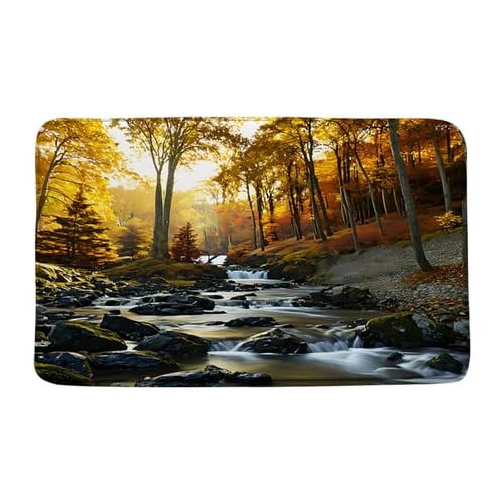 Fall Forest Yellow Orange Tree Waterfall Jungle Scenery Outdoors ...