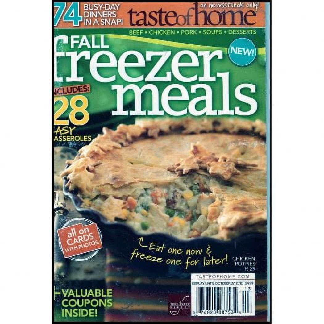 Fall Freezer Meals - Includes 28 Easy Casseroles - Taste of Home (Small ...