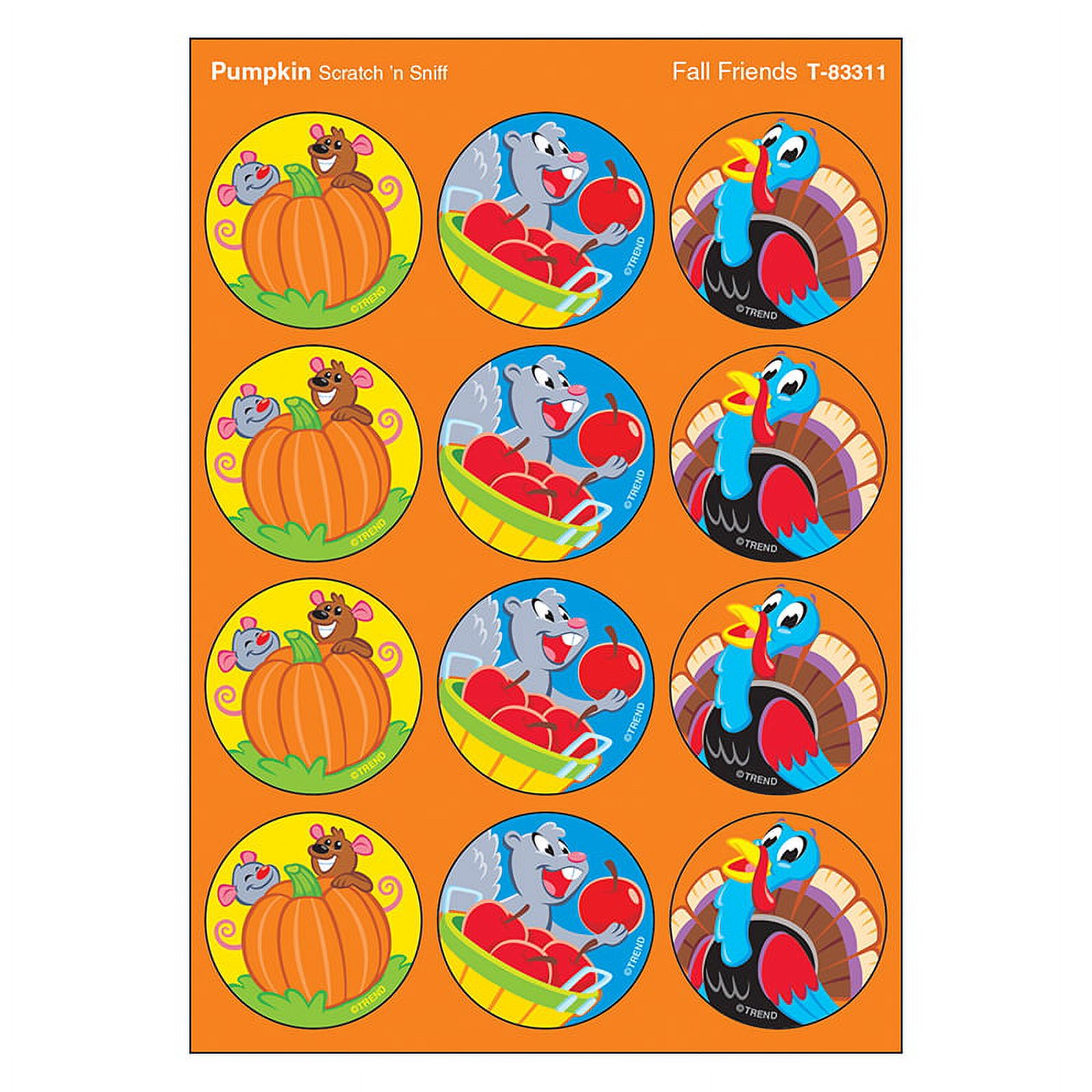 Fall Friends/Pumpkin Stinky Stickers, 48 Count | Bundle of 10 Packs ...