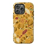 Fall Fruits In Mustard And Red Artwork iPhone Case 17 16 15 14 13 12 11 ...