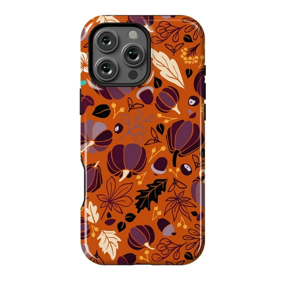 Fall Fruits In Orange And Purple Phone Case for iPhone 11 12 13 14 15 ...