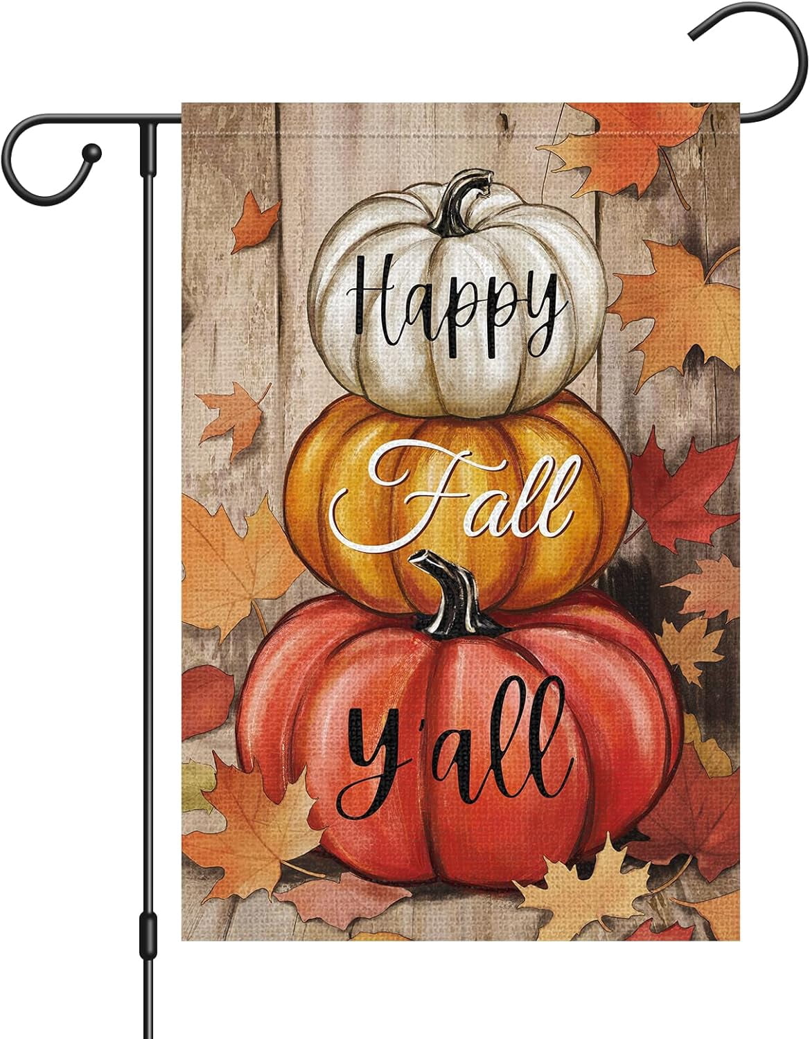 Fall Garden Flag 12x18 Inch Double Sided Thanksgiving Pumpkin Autumn ...
