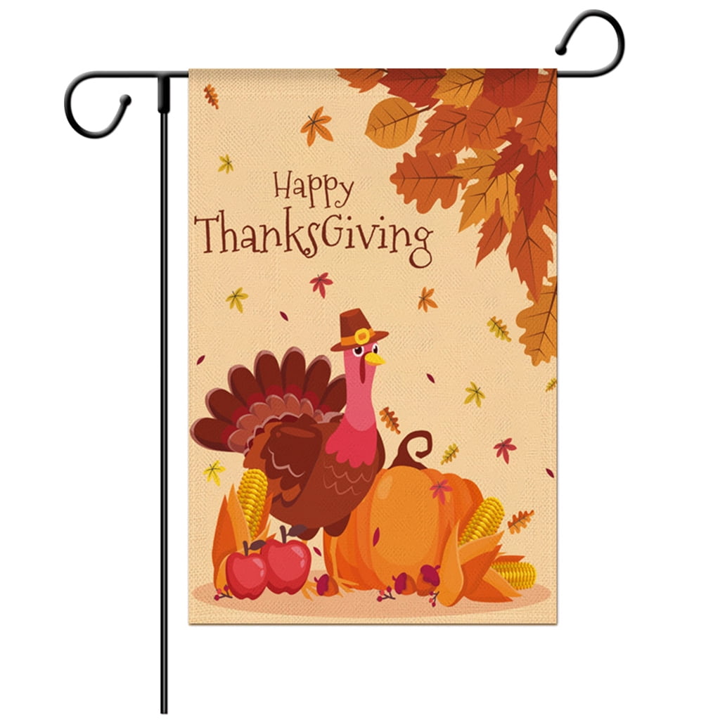 Fall Garden Flag 12x18 Inch Vertical Double Sided Autumn Flags Pumpkin ...