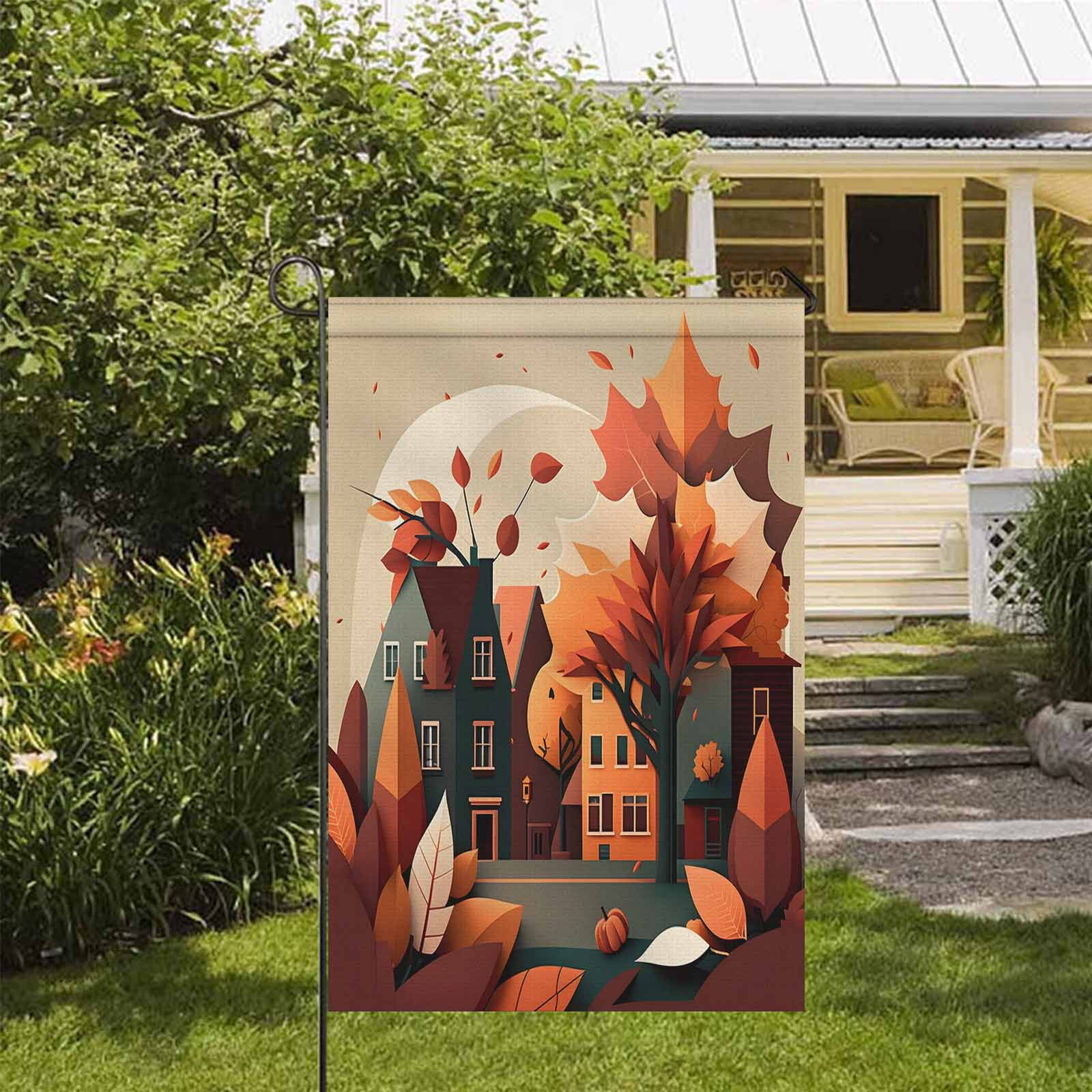 Fall Garden Flag 12x18, Welcome Fall Decorations Outdoor, Small Truck ...