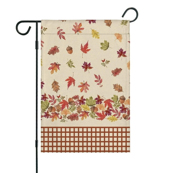 Fall Garden Flag - Double Sided 12x18 Inch, Autumn Seasonal Outdoor ...