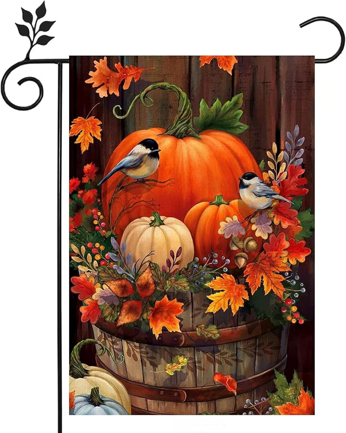 Fall Garden Flags for Outside 12x18 Double Sided Burlap, Holiday ...