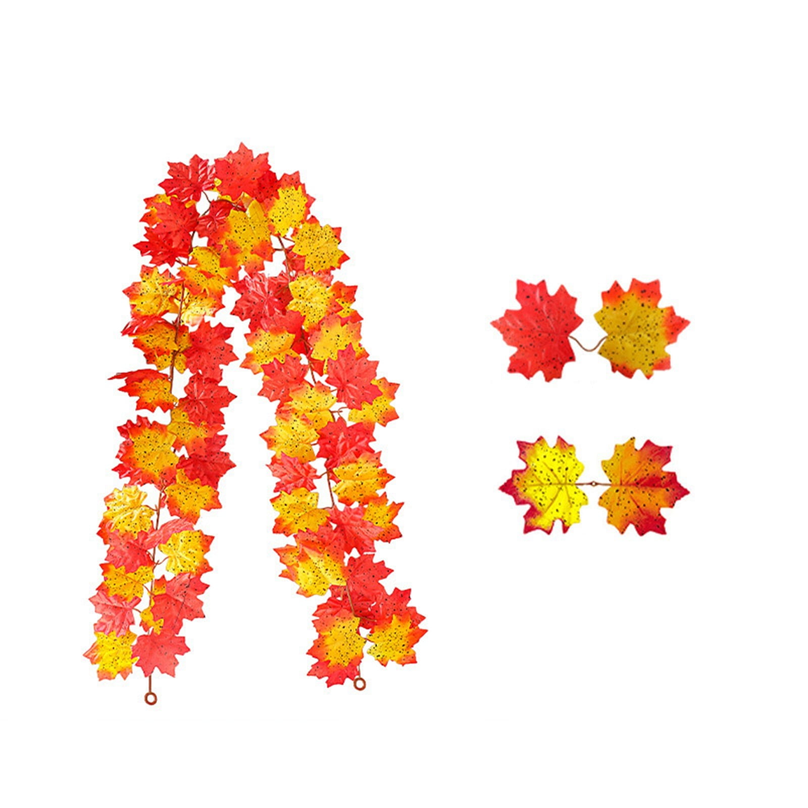 Fall Garland Maple Leaf, Autumn Hanging Vines Faux Thanksgiving ...