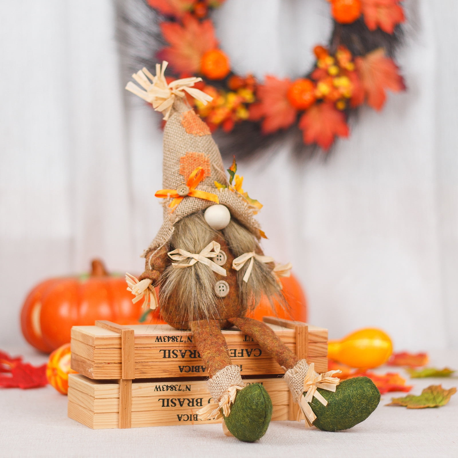 Fall Gnome Doll, Maple Leaf Sunflower Dwarf Dolls,Male and Female ...