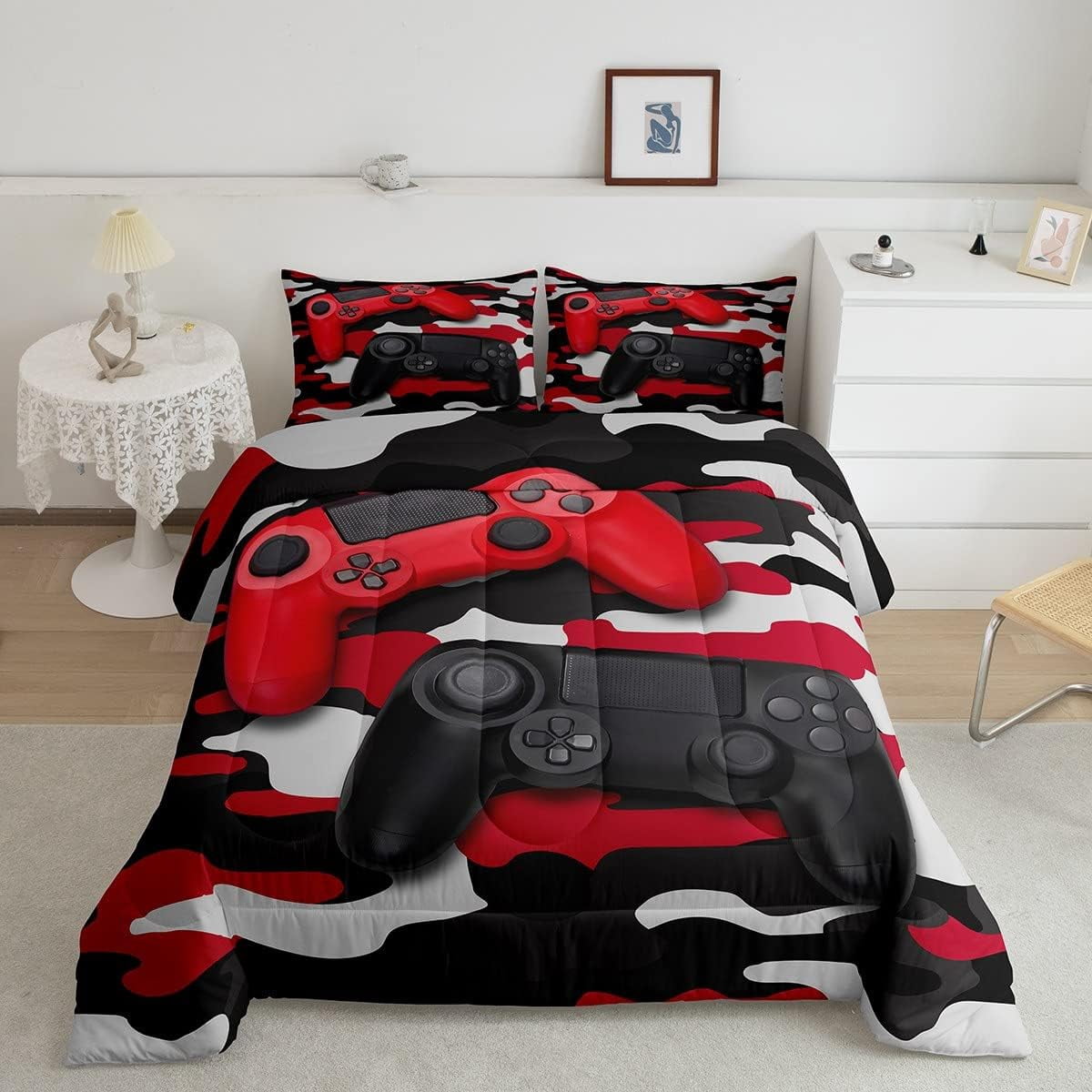 Fall Gnome Pumpkins Comforter Set Scandinavian Gnome Bedding Set Twin ...
