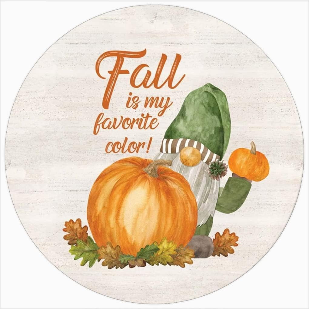 Fall Gnome Wall Decor Wreath Sign Country Home Bedroom Garden Farmhouse ...