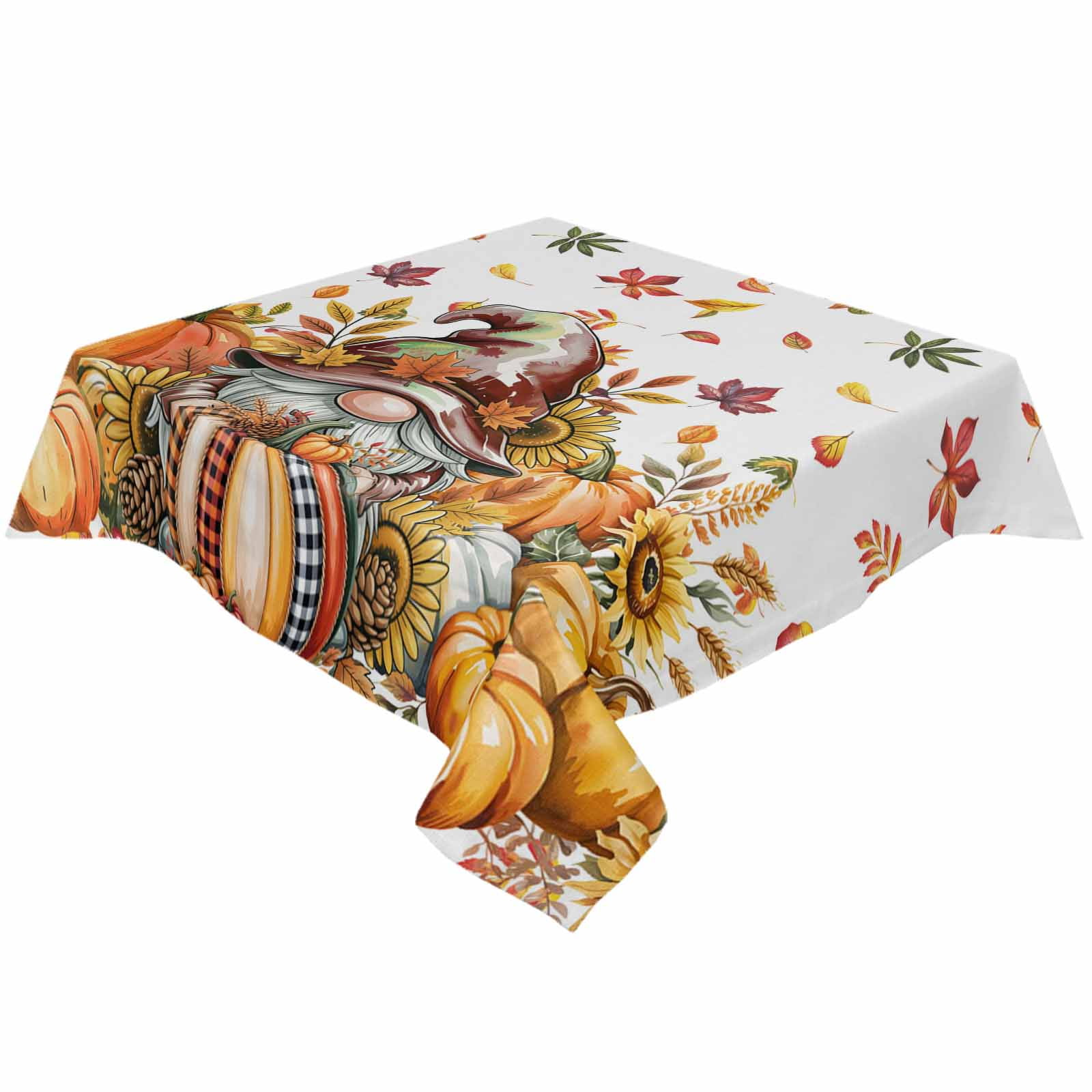 Fall Gnomes Square Tablecloth Waterproof & Stainproof Tablecloths ...