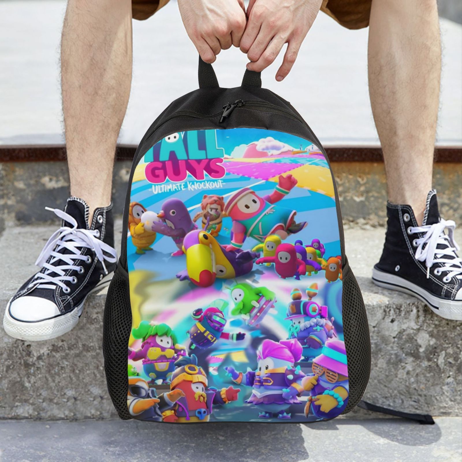 Fall Guys Anime Backpack Travel Bag 3d Printing Casual Daypack ...
