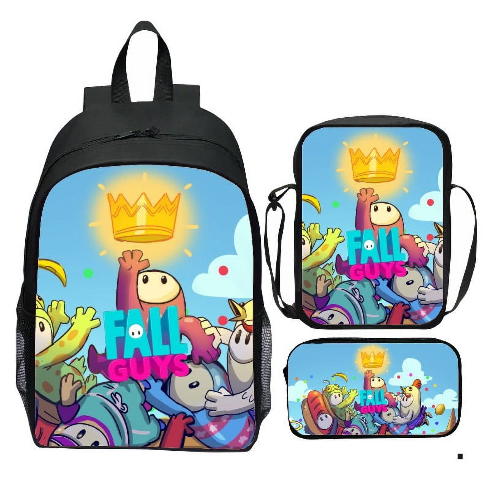 Fall Guys Anime Travel Backpack for Teens/Womens/Mens/ Casual Daypack ...