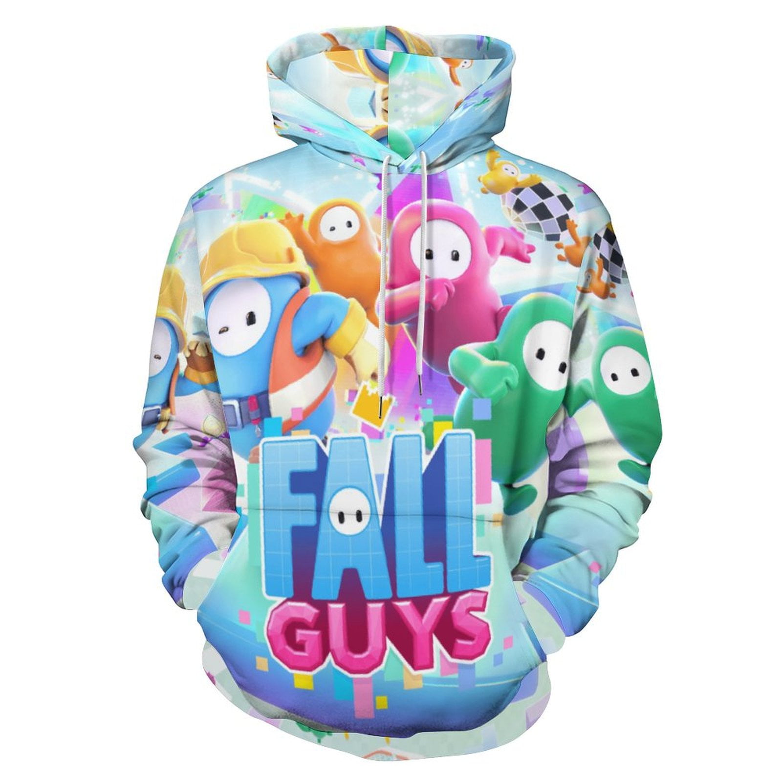 Fall Guys Hoodie 3D Print Pullover Hooded Long Sleeve Sweatshirts Tops ...