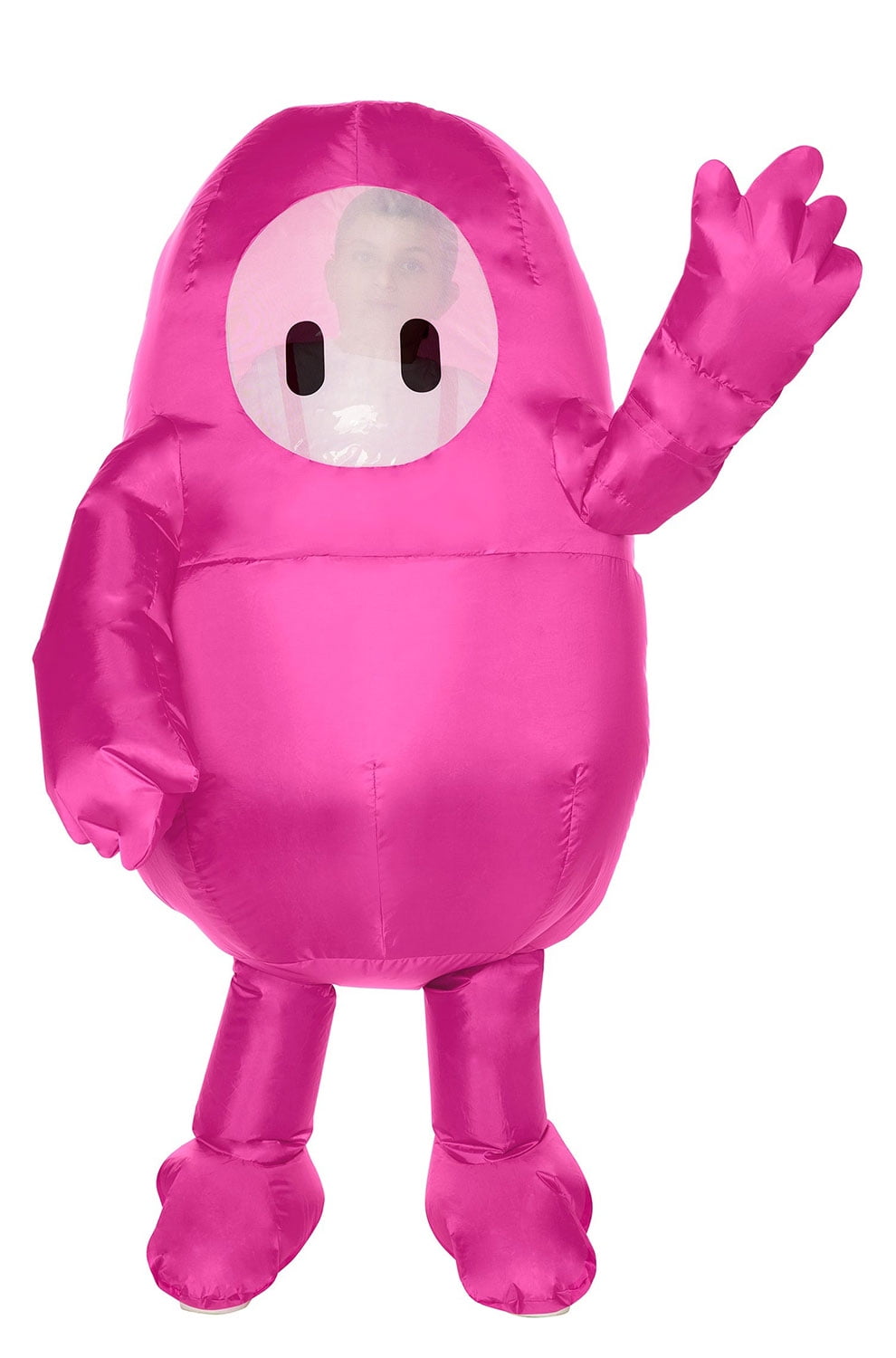Fall Guys Pink Inflatable Child Costume | One Size Fits Up To 14 ...