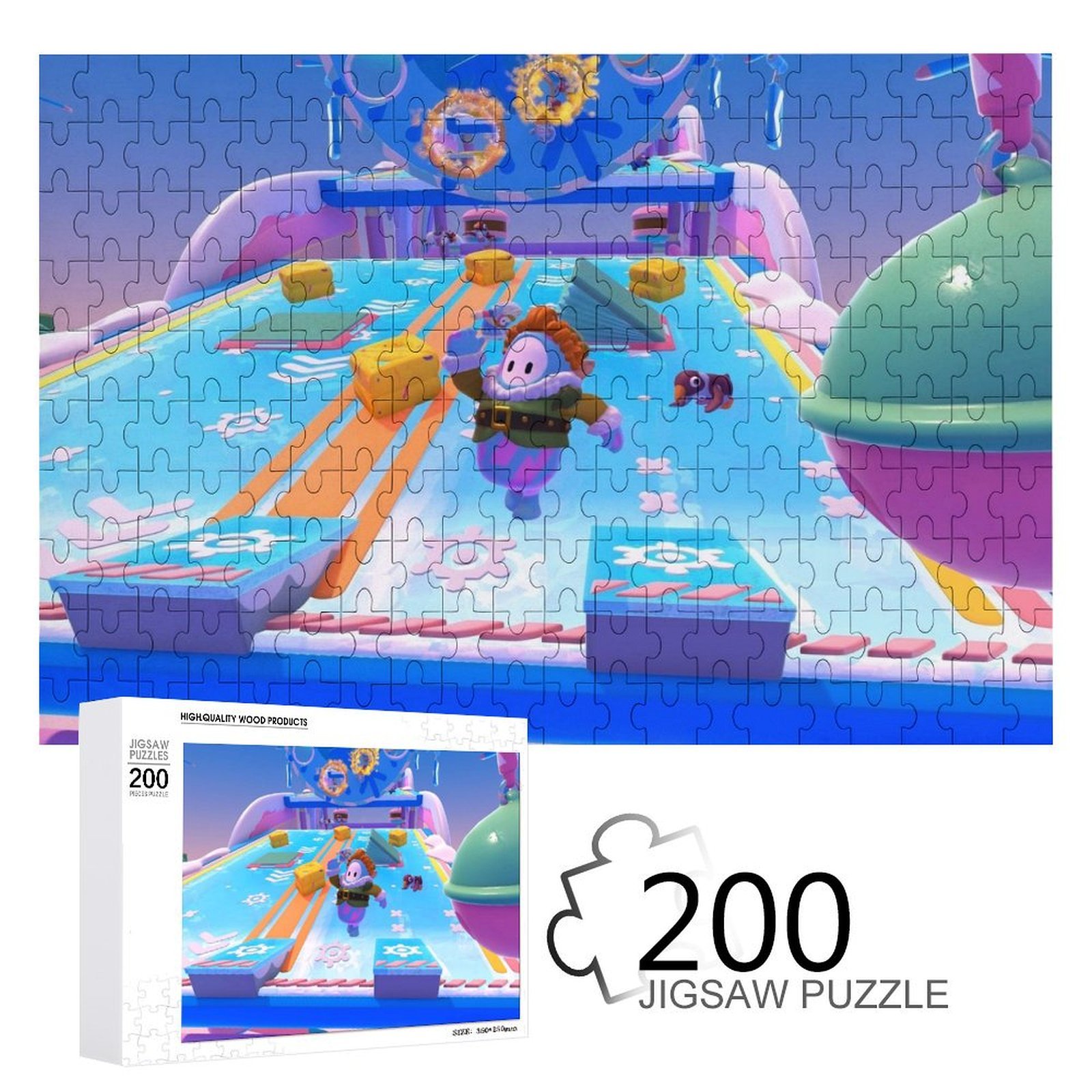 Fall Guys Puzzle For Adults & Kids - 200 Piece Jigsaw Puzzle - Walmart.com