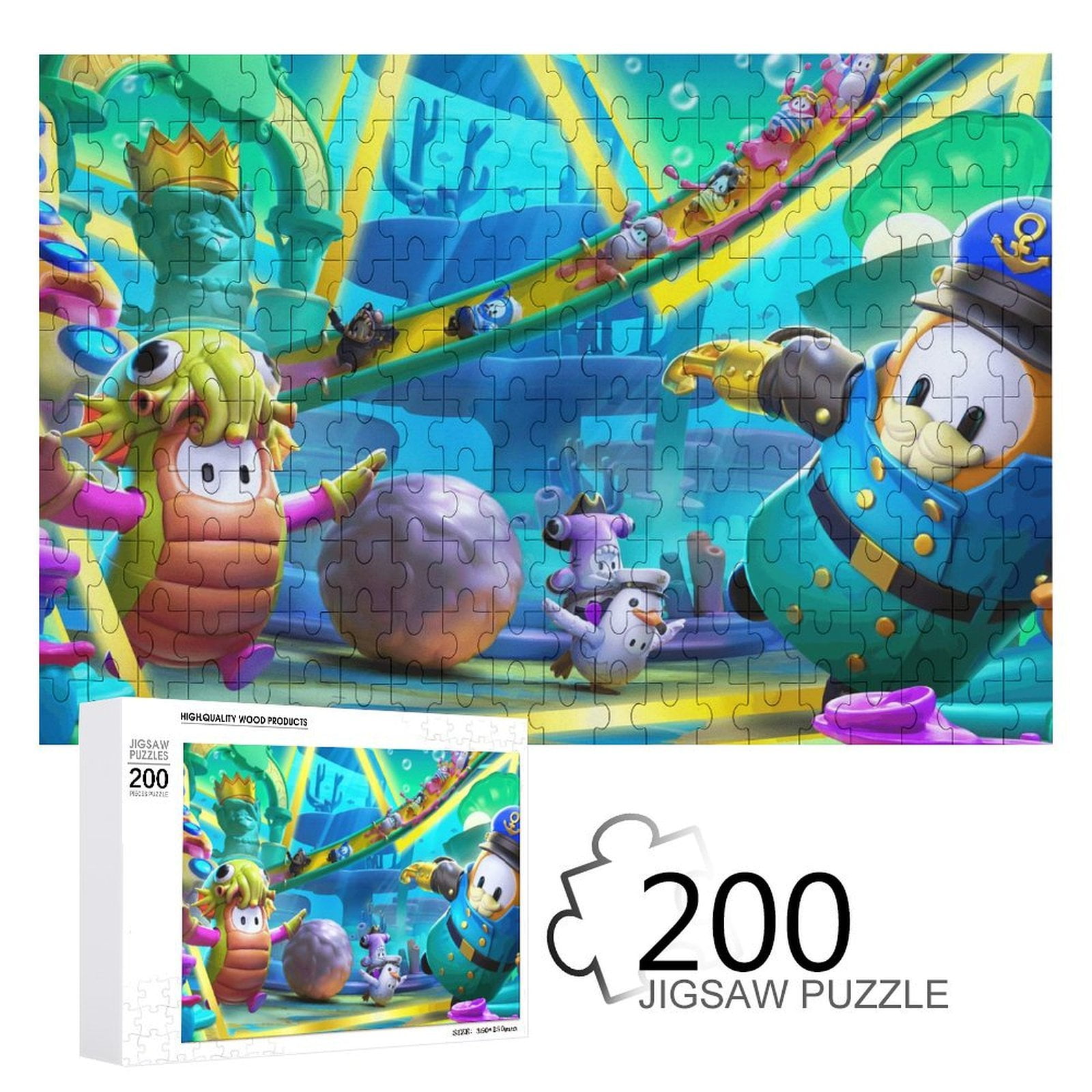 Fall Guys Puzzle For Adults & Kids - 200 Piece Jigsaw Puzzle - Walmart.com