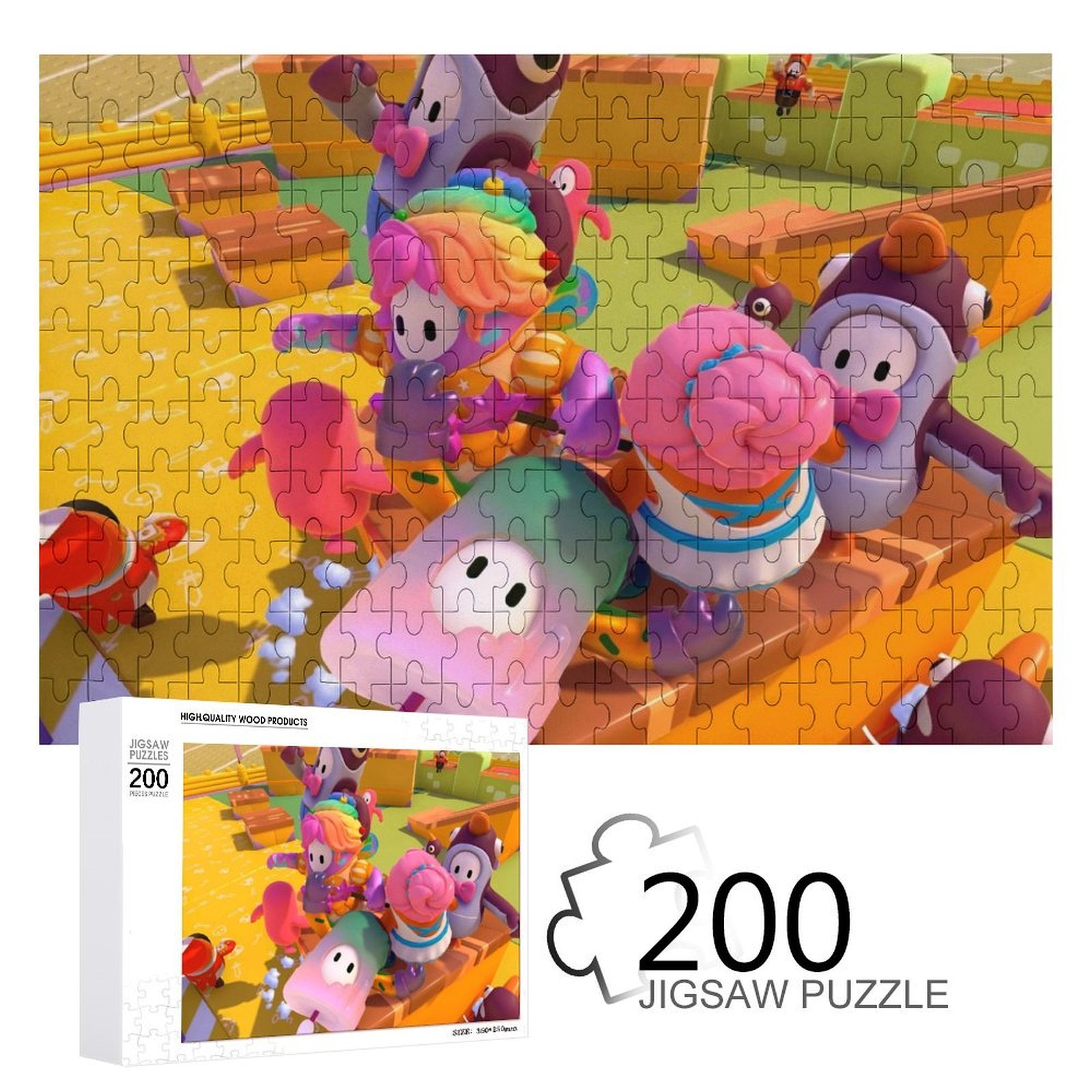 Fall Guys Puzzle For Adults & Kids - 200 Piece Jigsaw Puzzle - Walmart.com