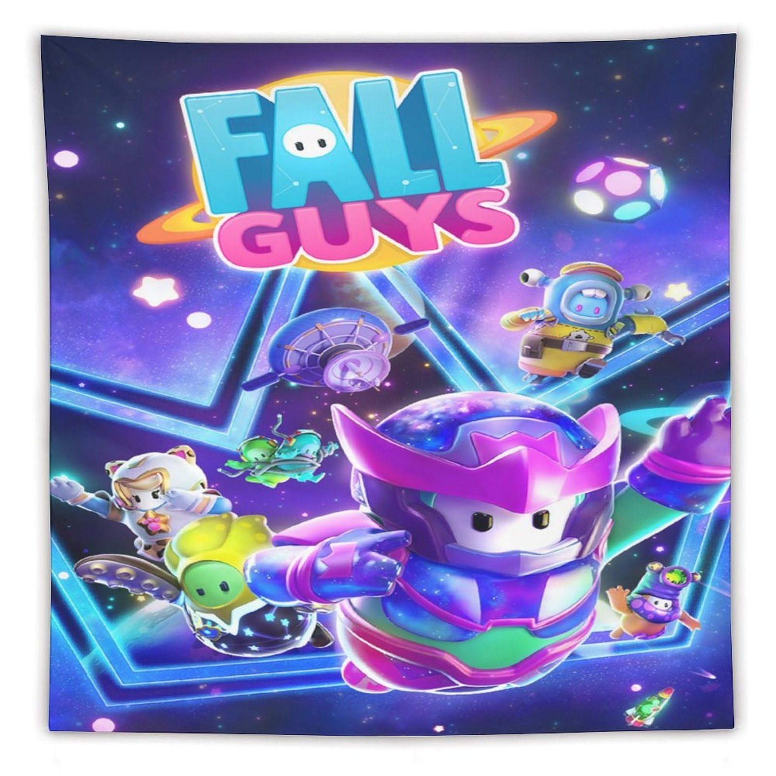 Fall Guys Wall Tapestry Cartoon Poster Wall Hanging Tapestry for ...