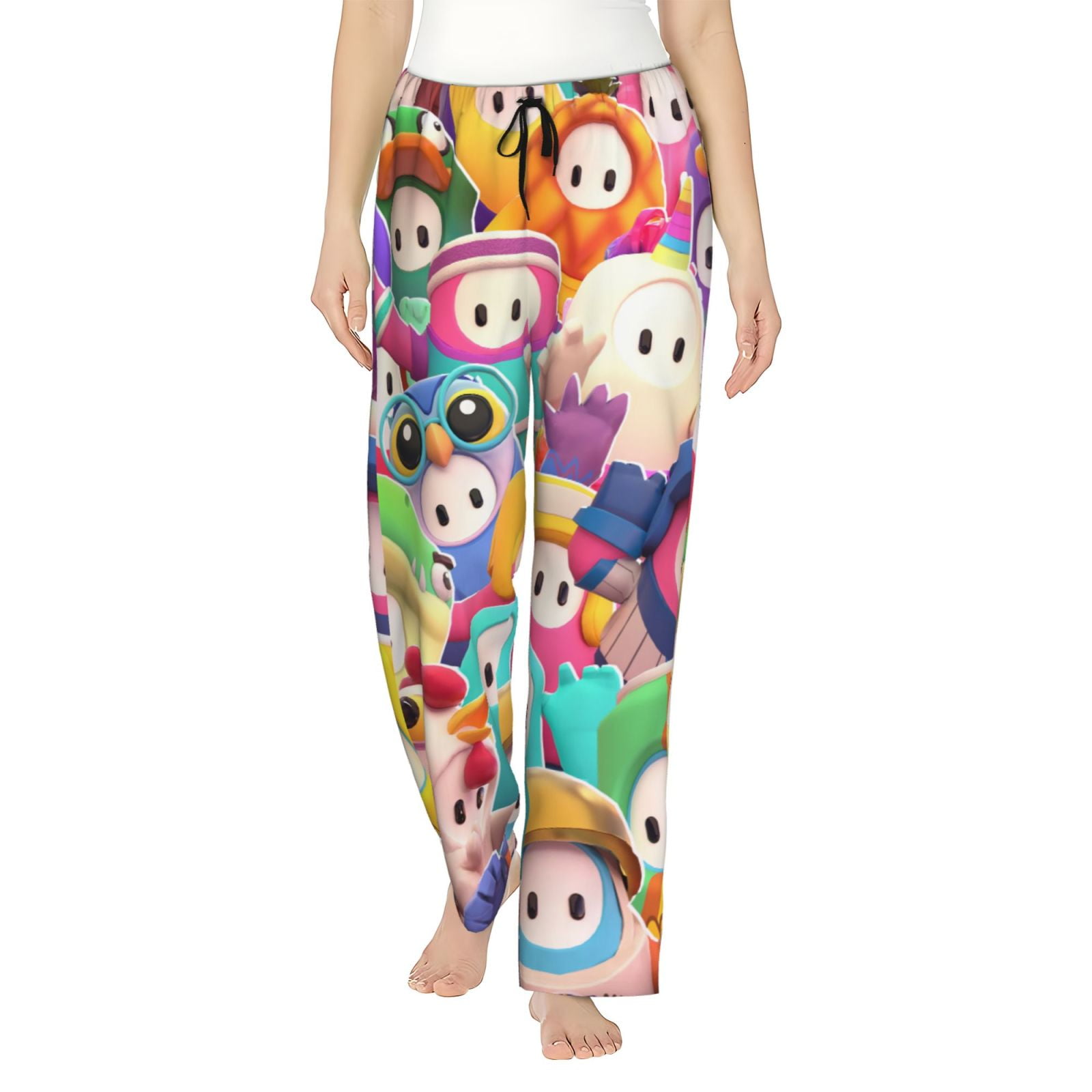 Fall Guys Women's Pajama Pants, Cartoon Ultra Soft Comfy Lounge Bottoms ...