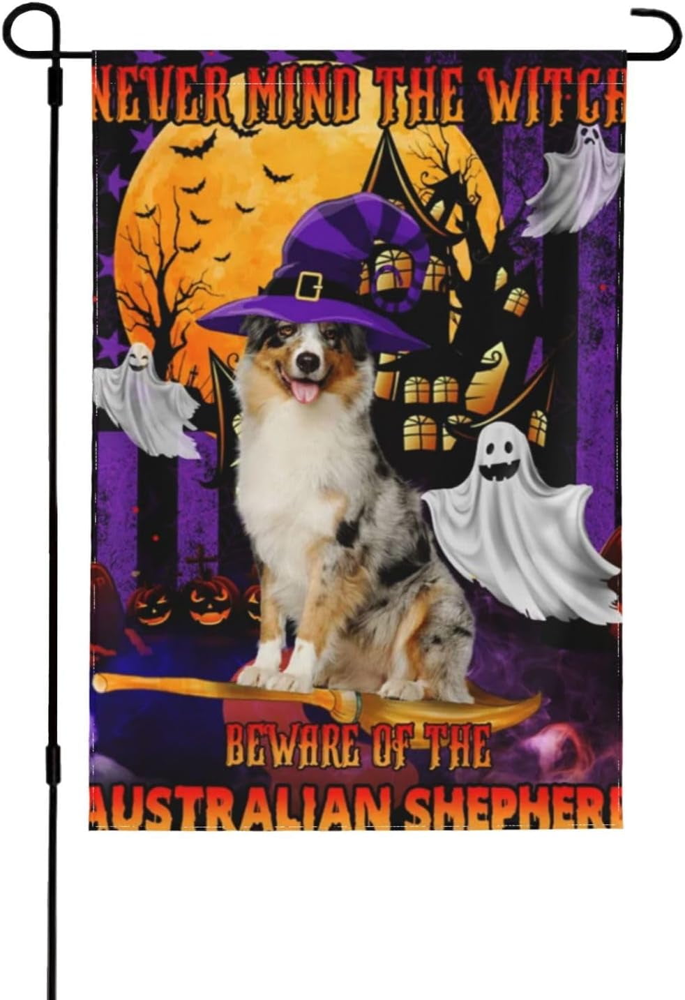 Fall Halloween Garden Flag For Outside Double Sided，Halloween Never ...