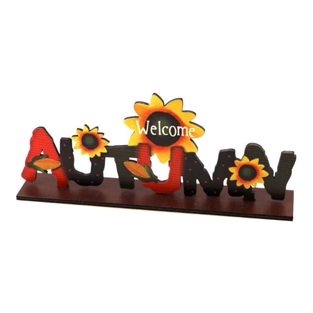 Fall Halloween Table Decorations Happy Halloween Wooden Centerpiece ...