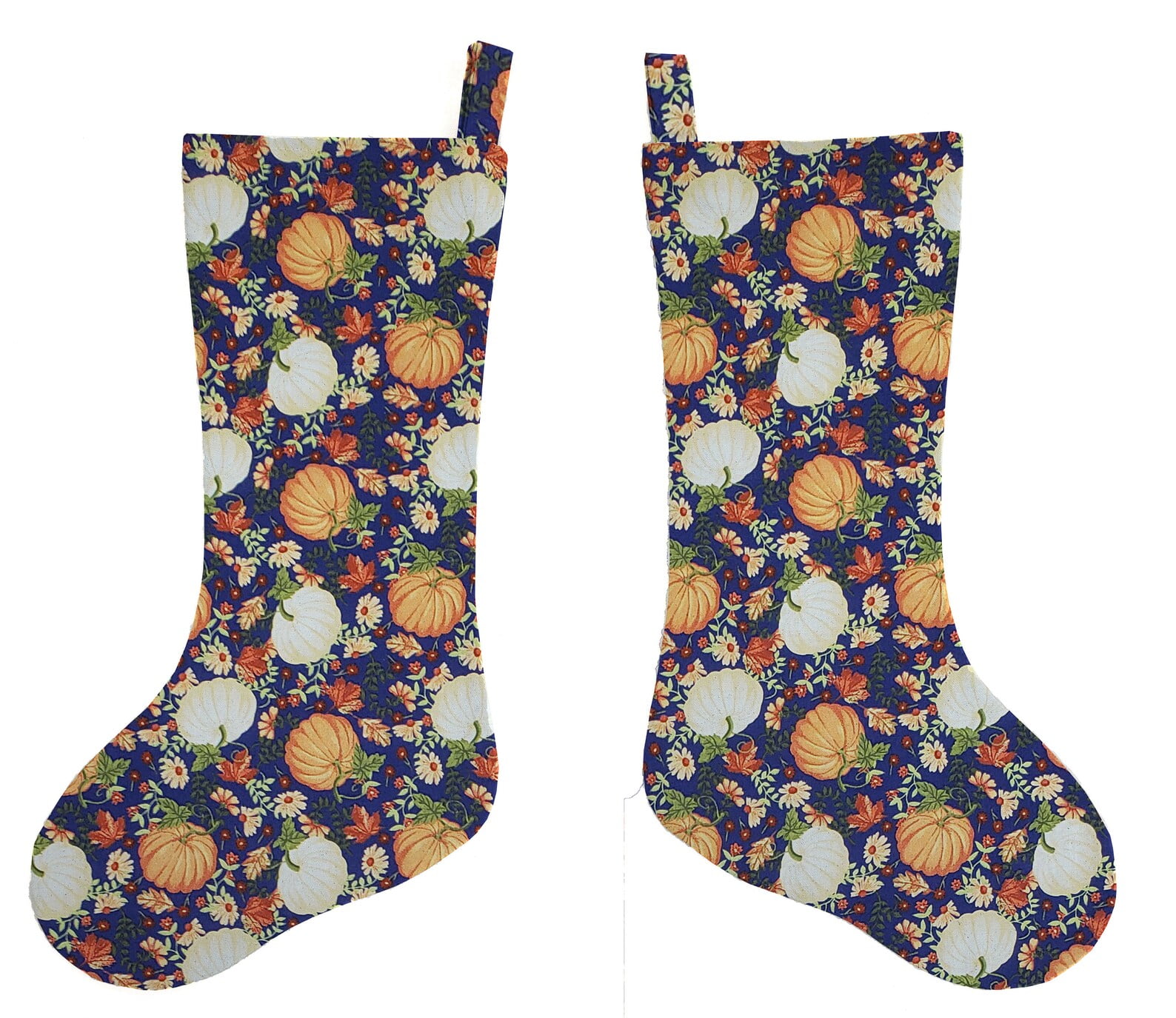 Fall Harvest Christmas Stocking by Penny's Needful Things (Pumpkins on ...