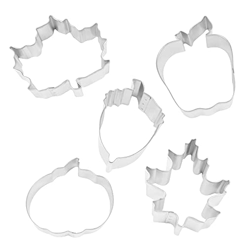Fall Harvest Cookie Cutters – 5-Piece Set for Cozy Family Baking ...