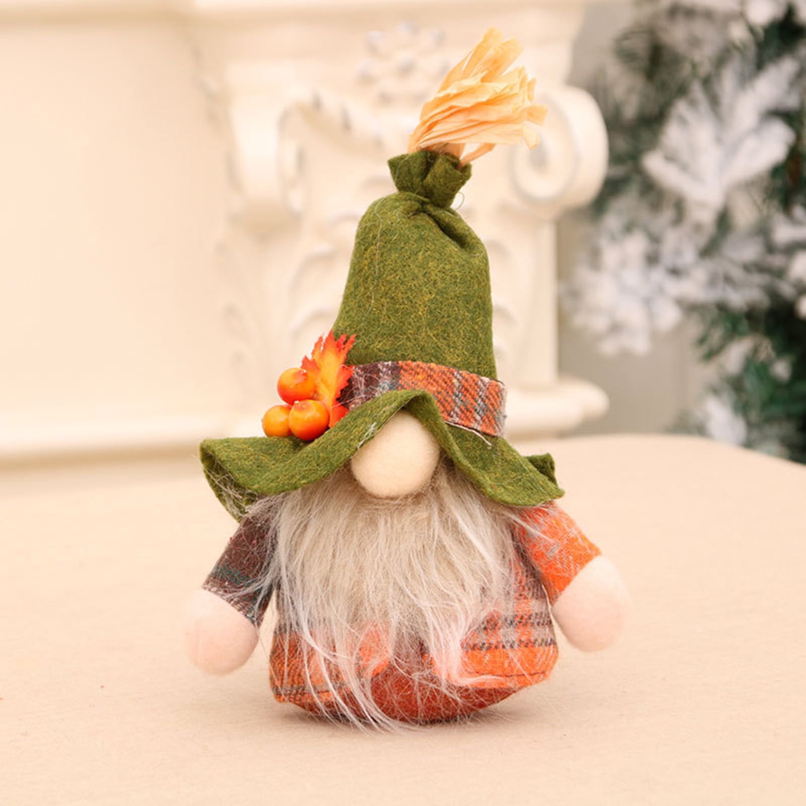 Fall Harvest Decorations Plush Gnomes Handmade Autumn Elf Dwarf Doll ...