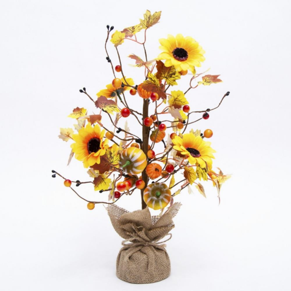 Fall Harvest Lighted Tabletop Tree, 18" H - Walmart.com