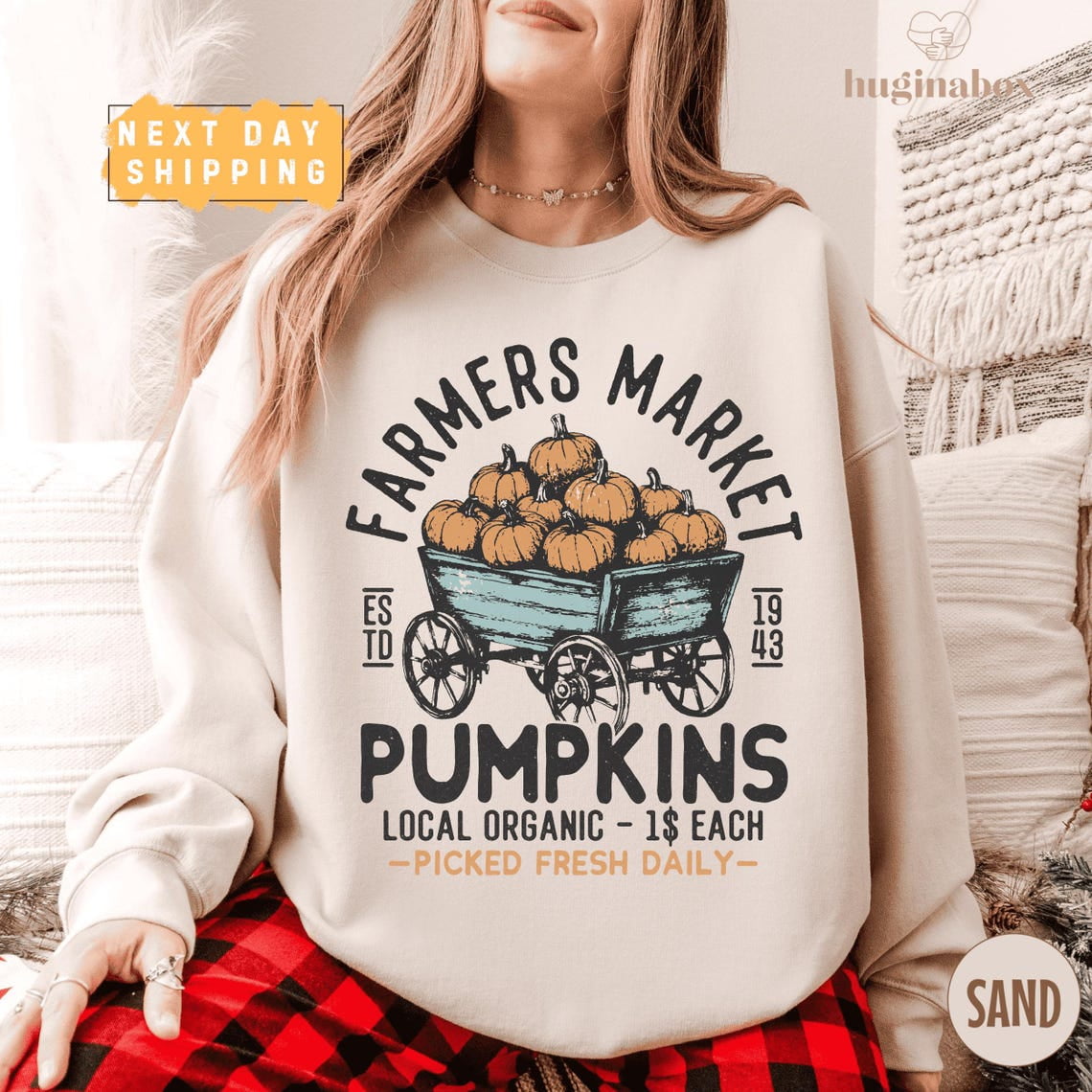 Fall Harvest Market Sweatshirt, Pumpkins Farmer Market Pullover, Autumn ...