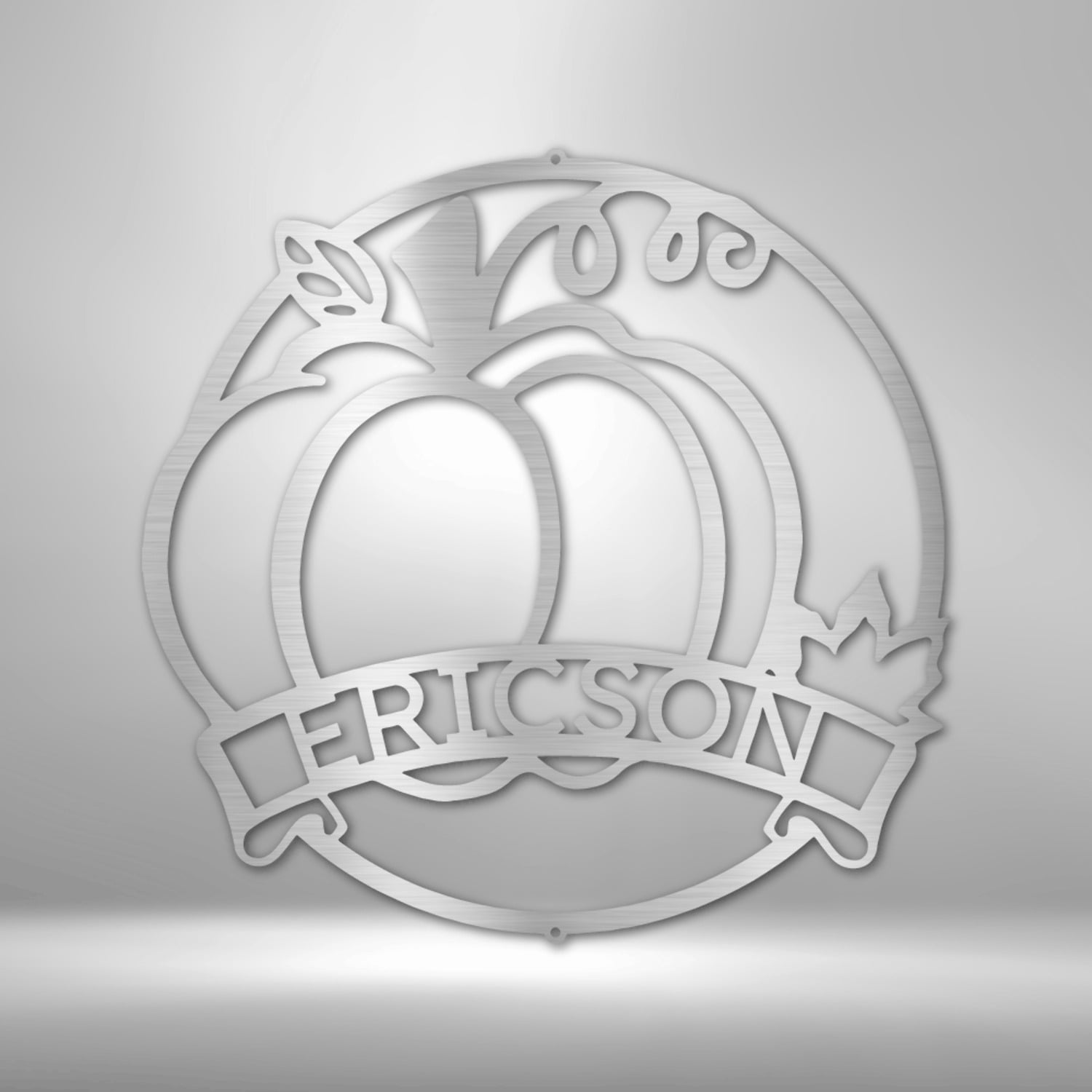 Custom Fall Harvest Metal Monogram Wall Sign Ss115