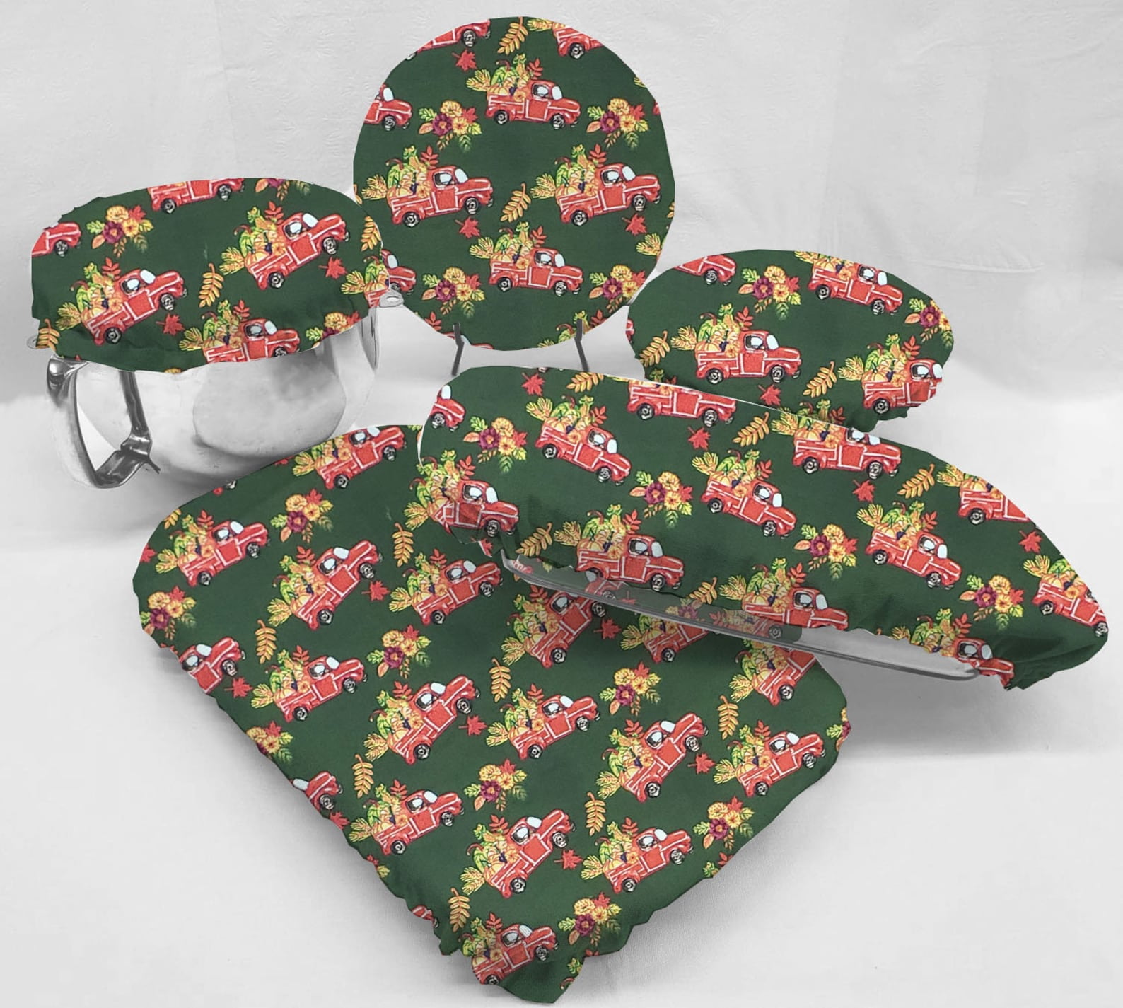 Fall Harvest Reusable Fabric Bowl and Casserole Pan Covers by Penny's ...