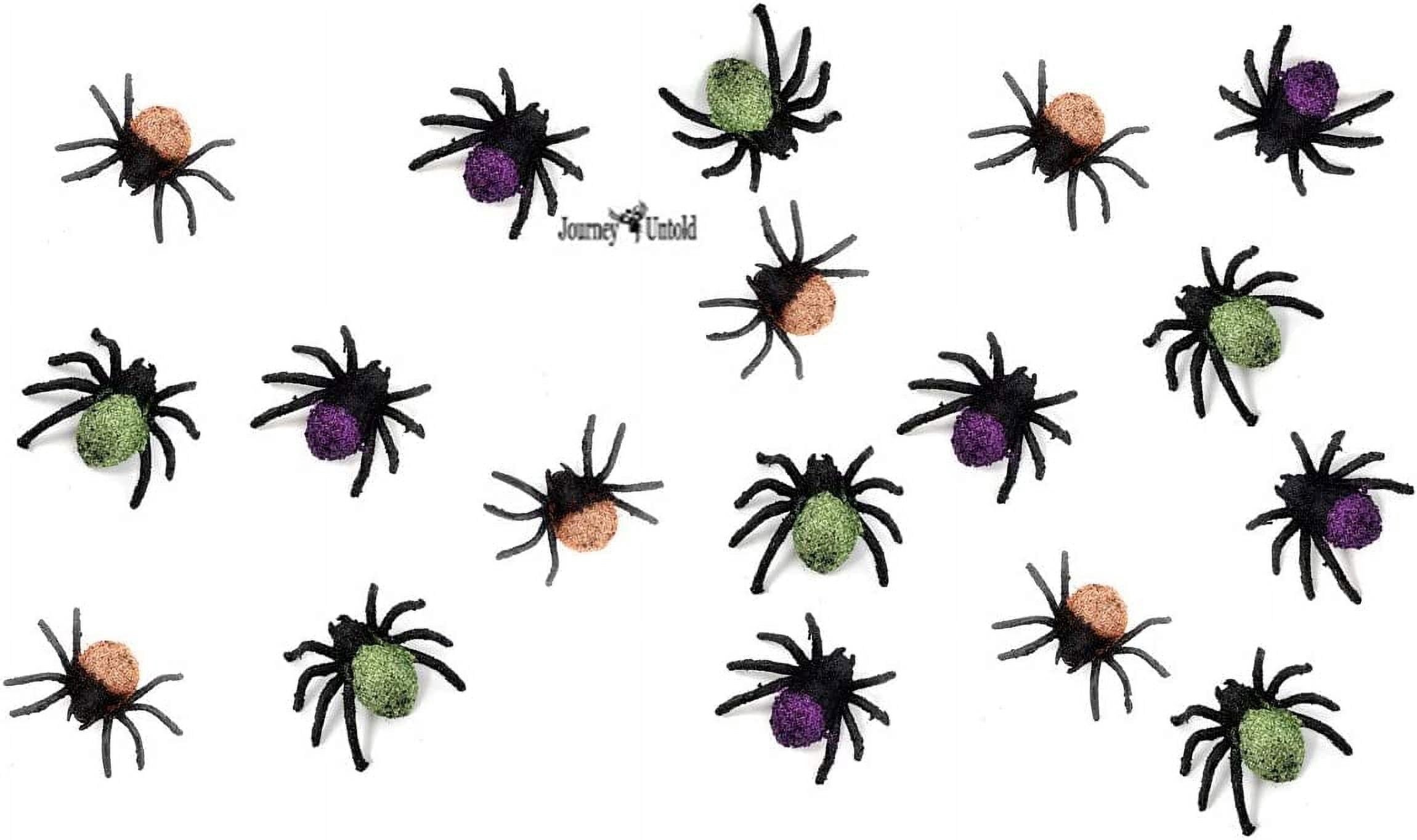 Fall Holiday Indoor Home Glitter Spider Decorations Prop Green Purple ...