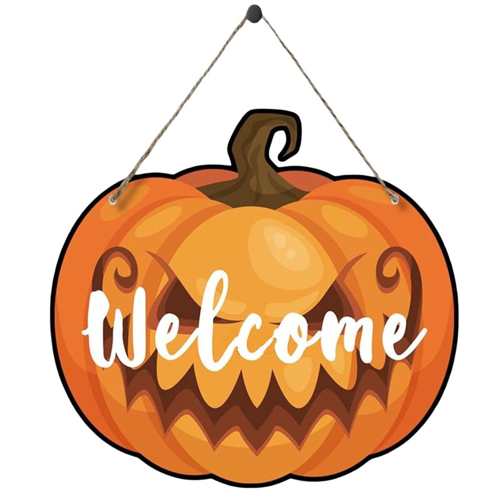 Fall Home Hanging Welcome Decorations Pumpkin Autumn Halloween ...