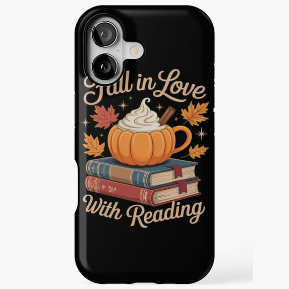 Fall In Love With Reading Librarian Book Lover iPhone Case 17 11 12 13 ...