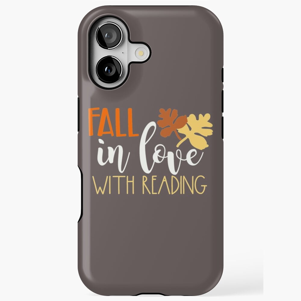 Fall In Love With Reading Quote Design iPhone Case 17 through 11 Pro ...