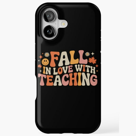 Fall In Love With Teaching Thanksgiving Art iPhone Case 17 through 11 ...