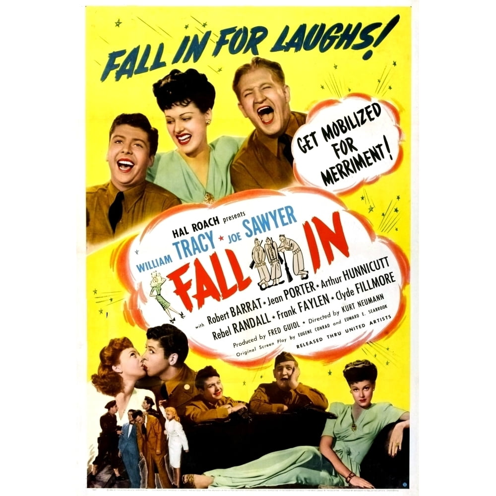 Fall In Us Poster Top From Left: William Tracy Rebel Randall Joe Sawyer ...