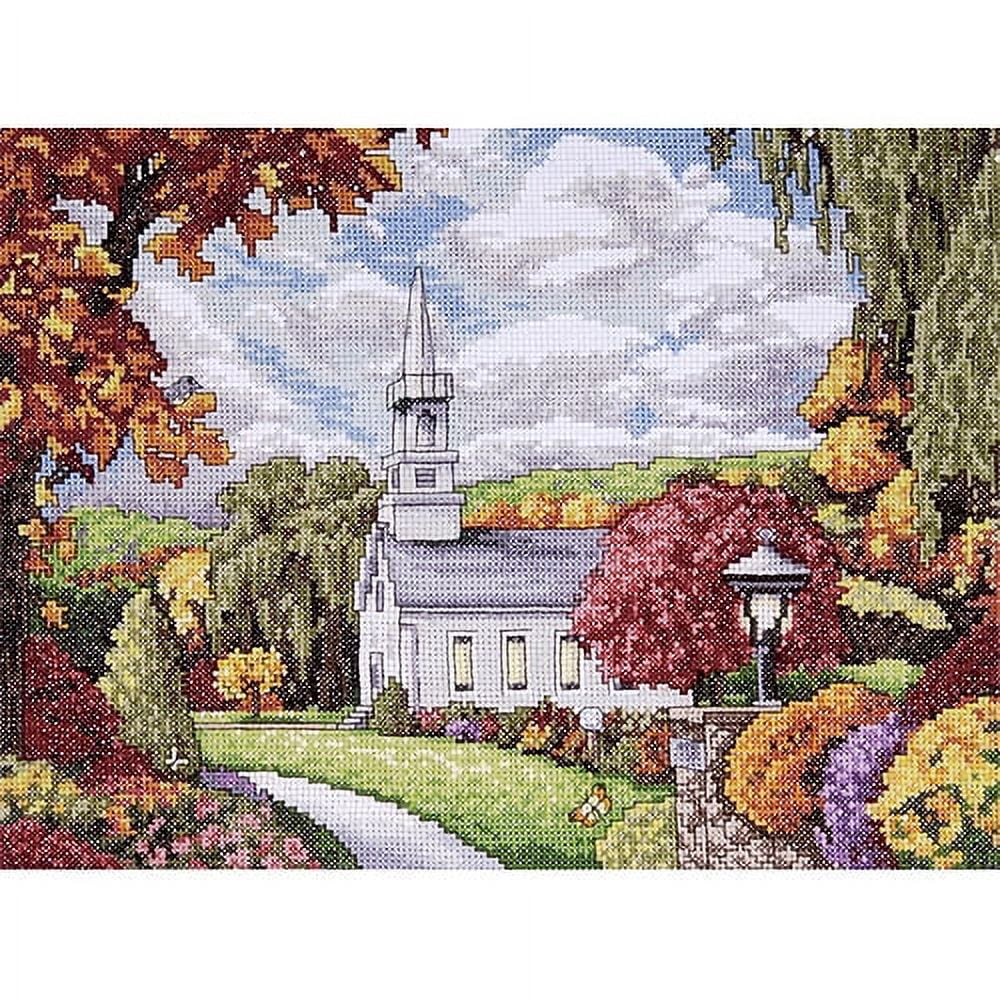 Fall Inspiration Counted Cross Stitch Kit-9"X12" 14 Count - Walmart.com